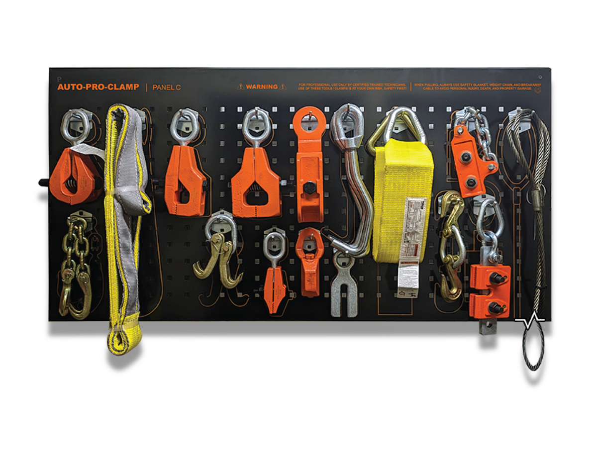 Pro-Clamp “C1” Tool Board with Tools - Panel C – Top Gun Refinish Equipment