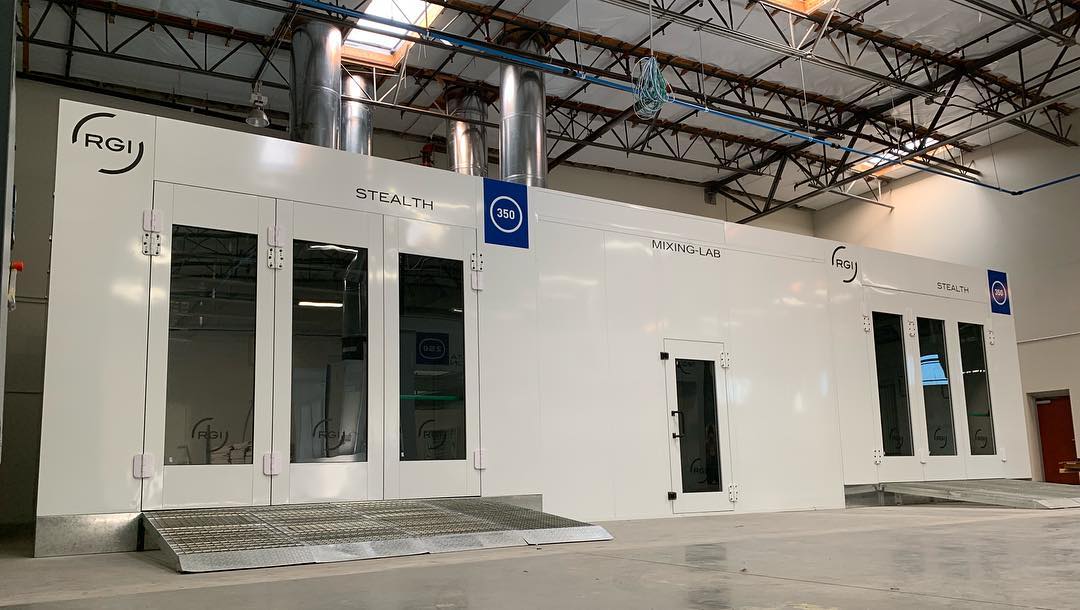 RGI "Stealth 350" Down Draft Paint Booth - Top Gun Refinish Equipment